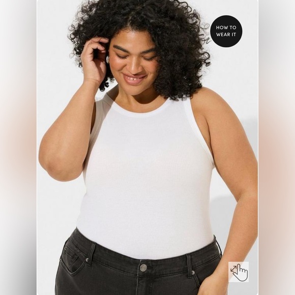 torrid | Tops | Torrid Rib High White 2x Tank Top | Poshmark